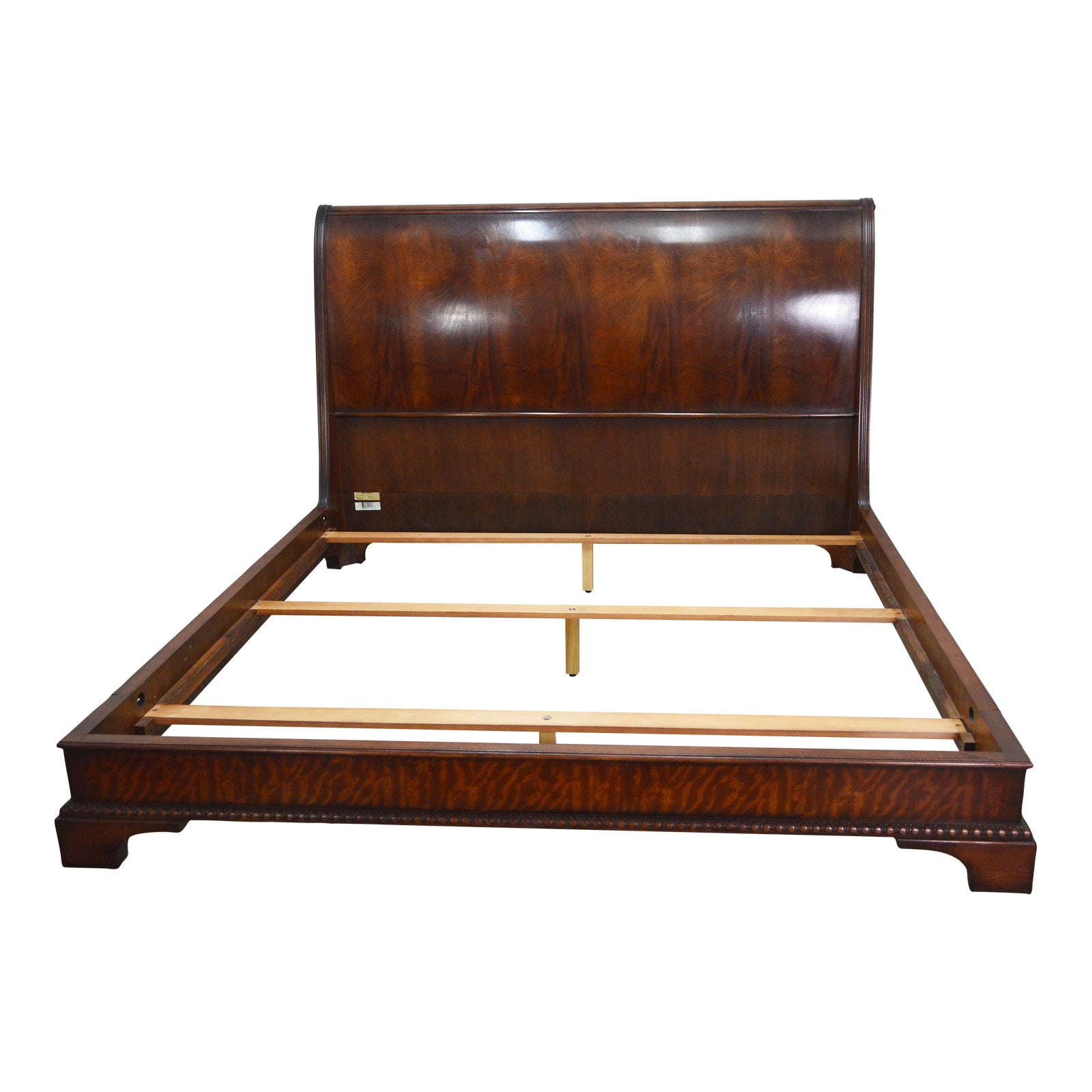 Henredon Mahogany Sleigh King Bed | Chairish