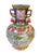 Pink Multi-Color Dimensional Peach Floral Vase | Chairish