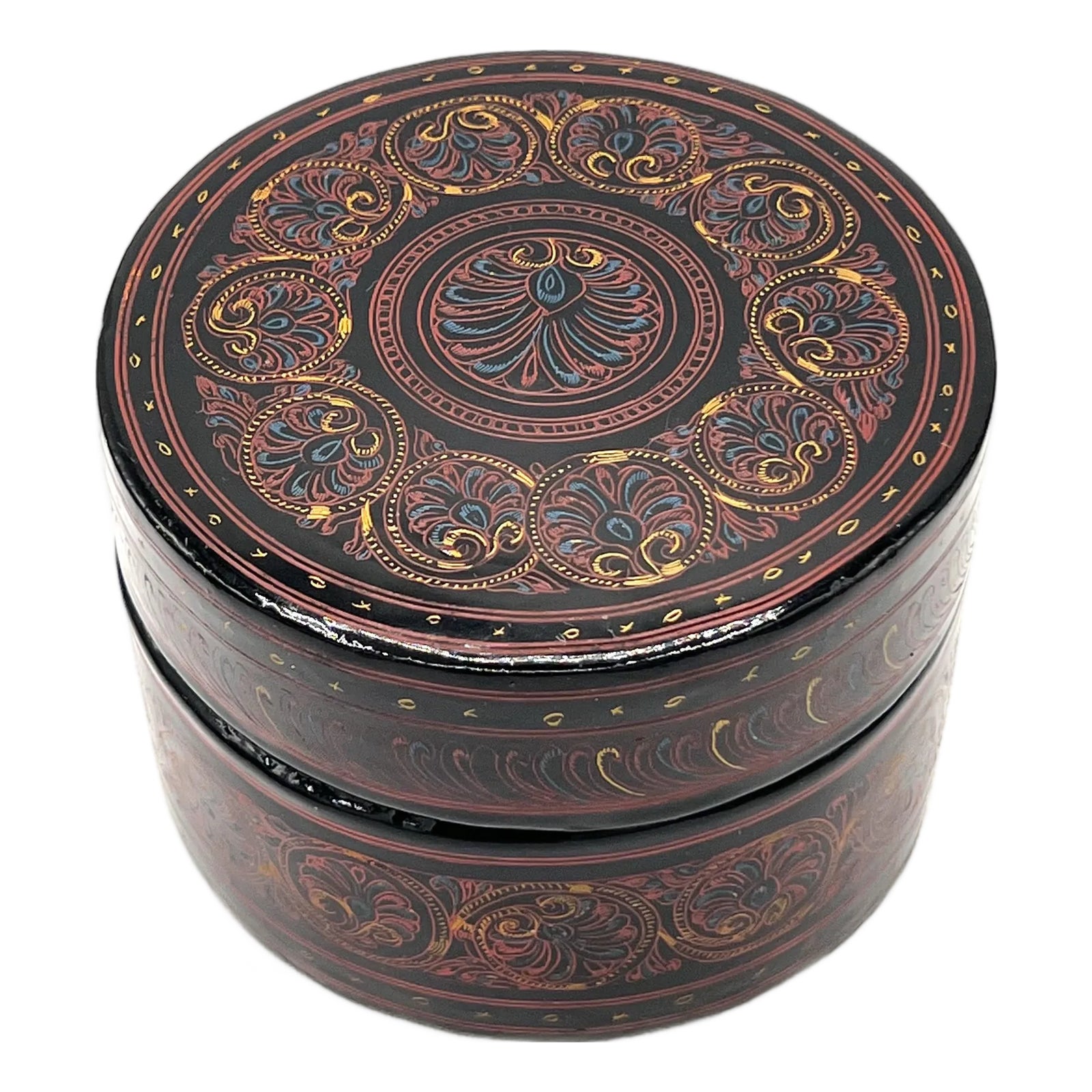 19th Century Persian Lacquered Boxes | Chairish