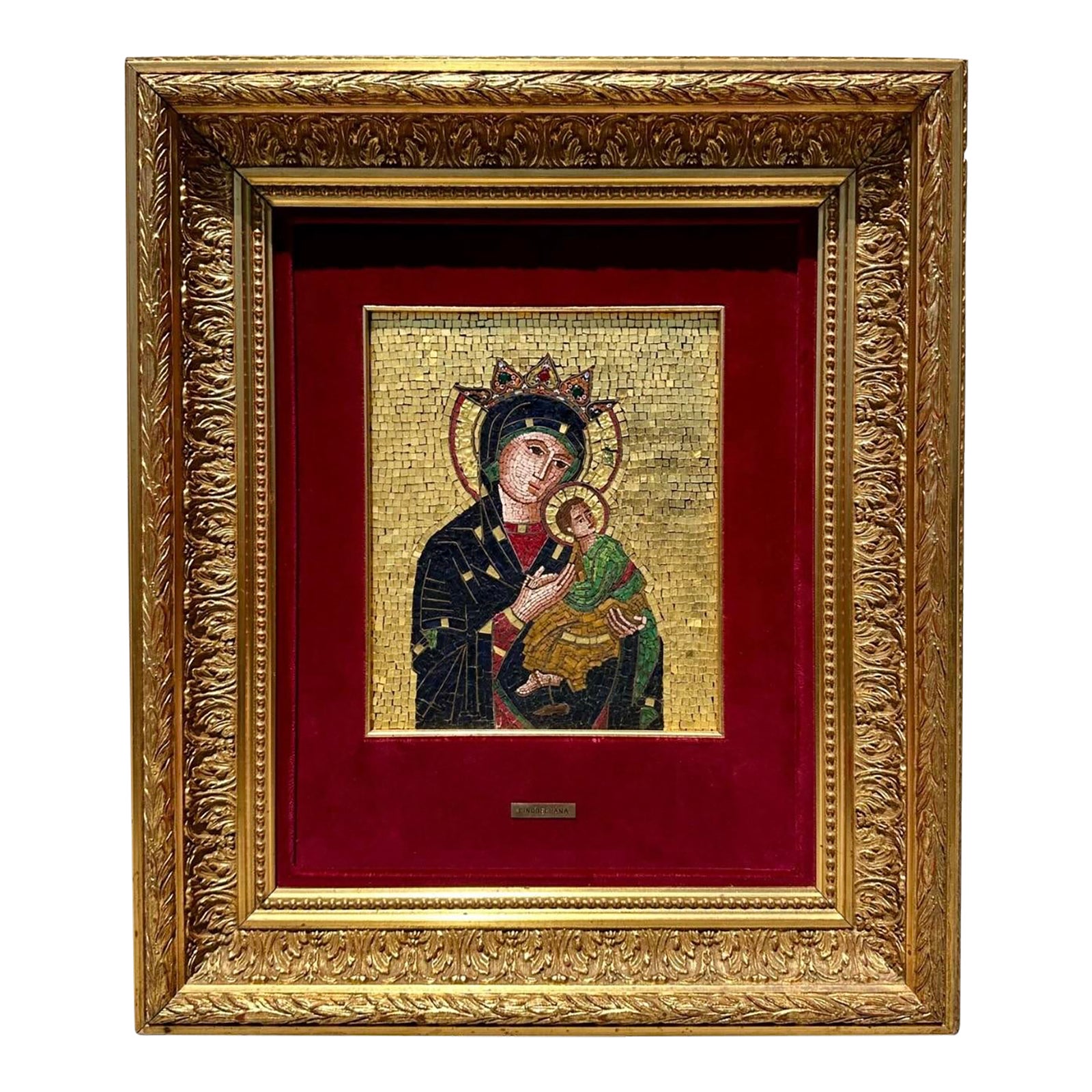 Large Micro-Mosaic Panel G. Cinquegrana Studio Del Mosaico, Vatican ...