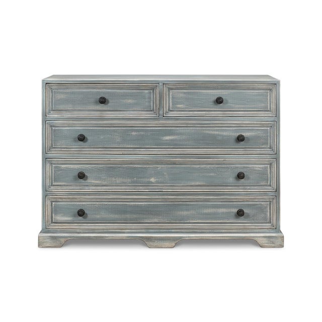 Rustic Painted Pine Dresser | Chairish