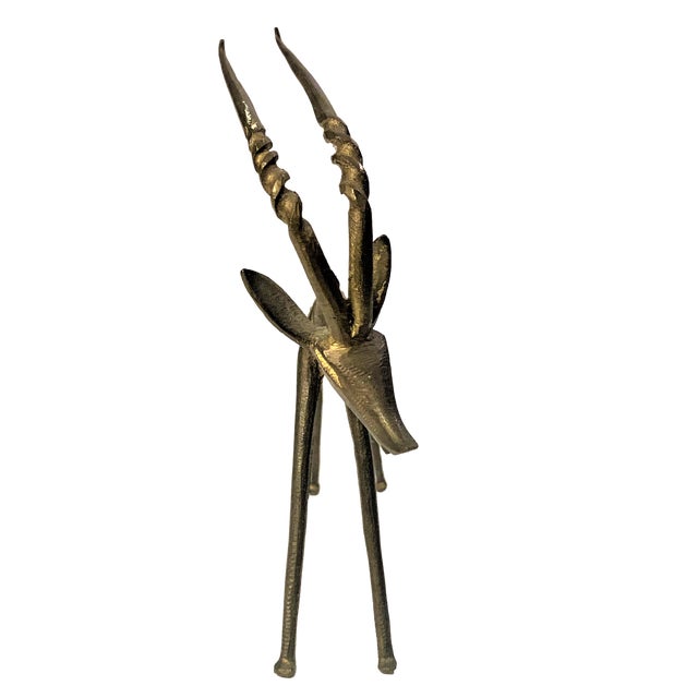 Vintage African Brass Springbok (Gazelle, Antelope) With Art Deco ...