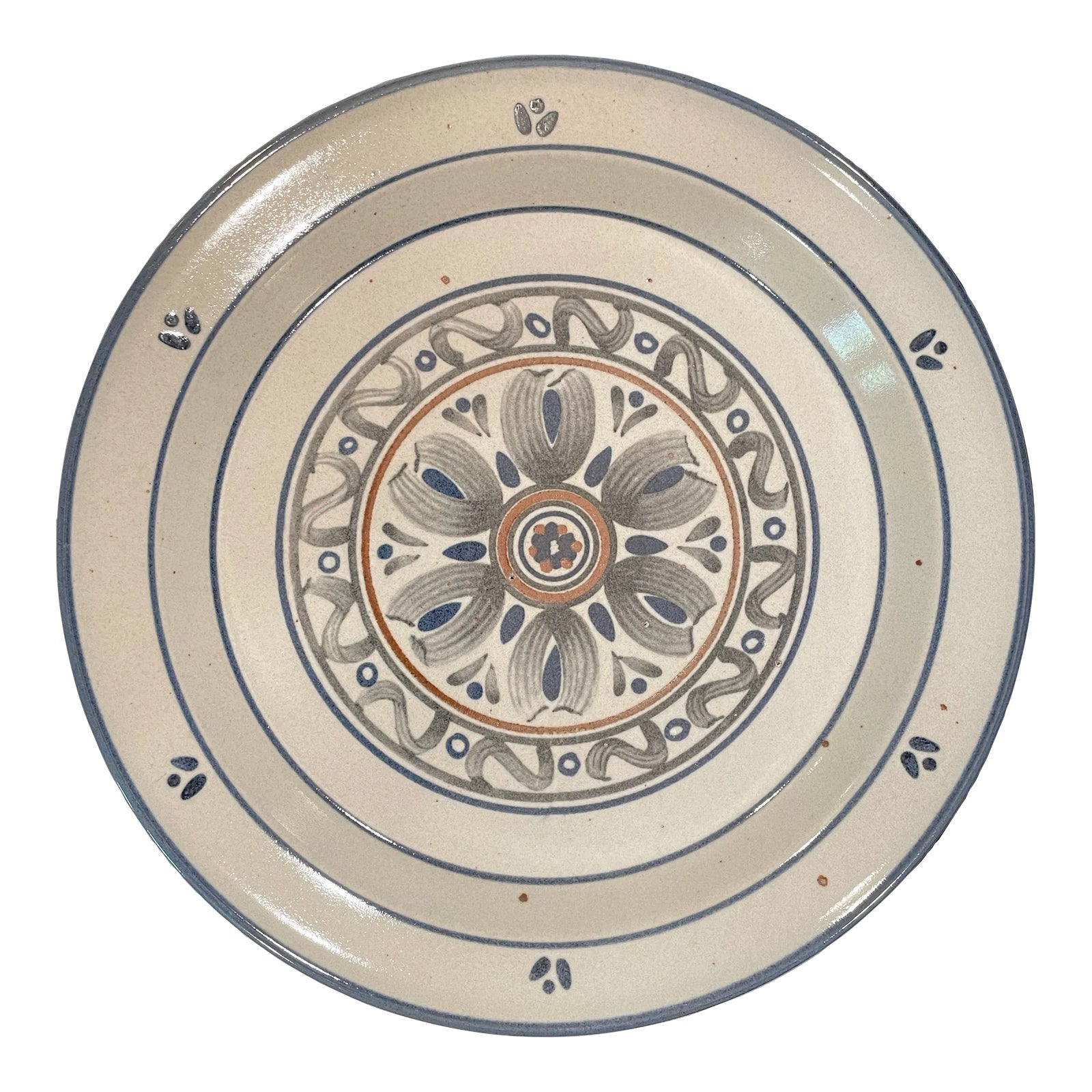 Late 20th Century Stoneware Platter in the Sonora Native Land Pattern ...