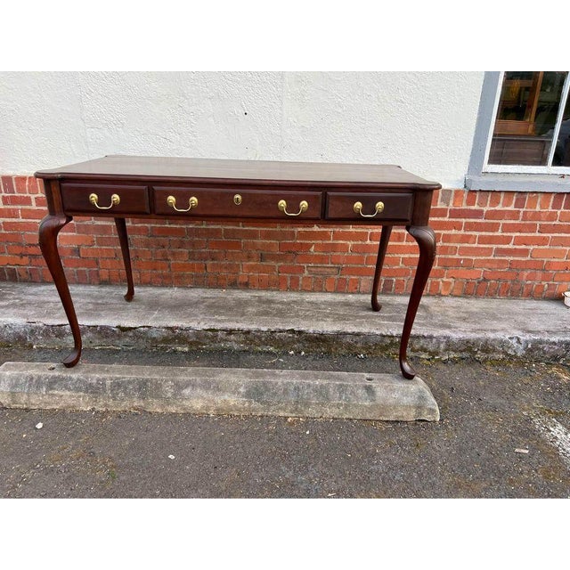 Late 20th Century Harden Furniture Solid Cherry Writing Desk. | Chairish
