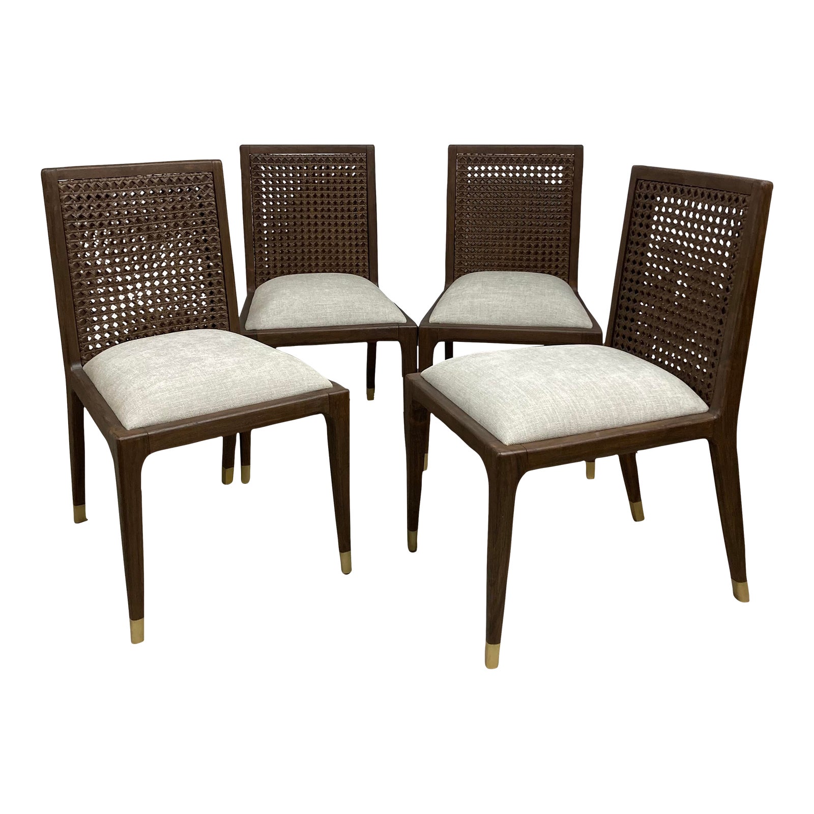 Set of 4 Brownstone Lido Dining Chairs | Chairish