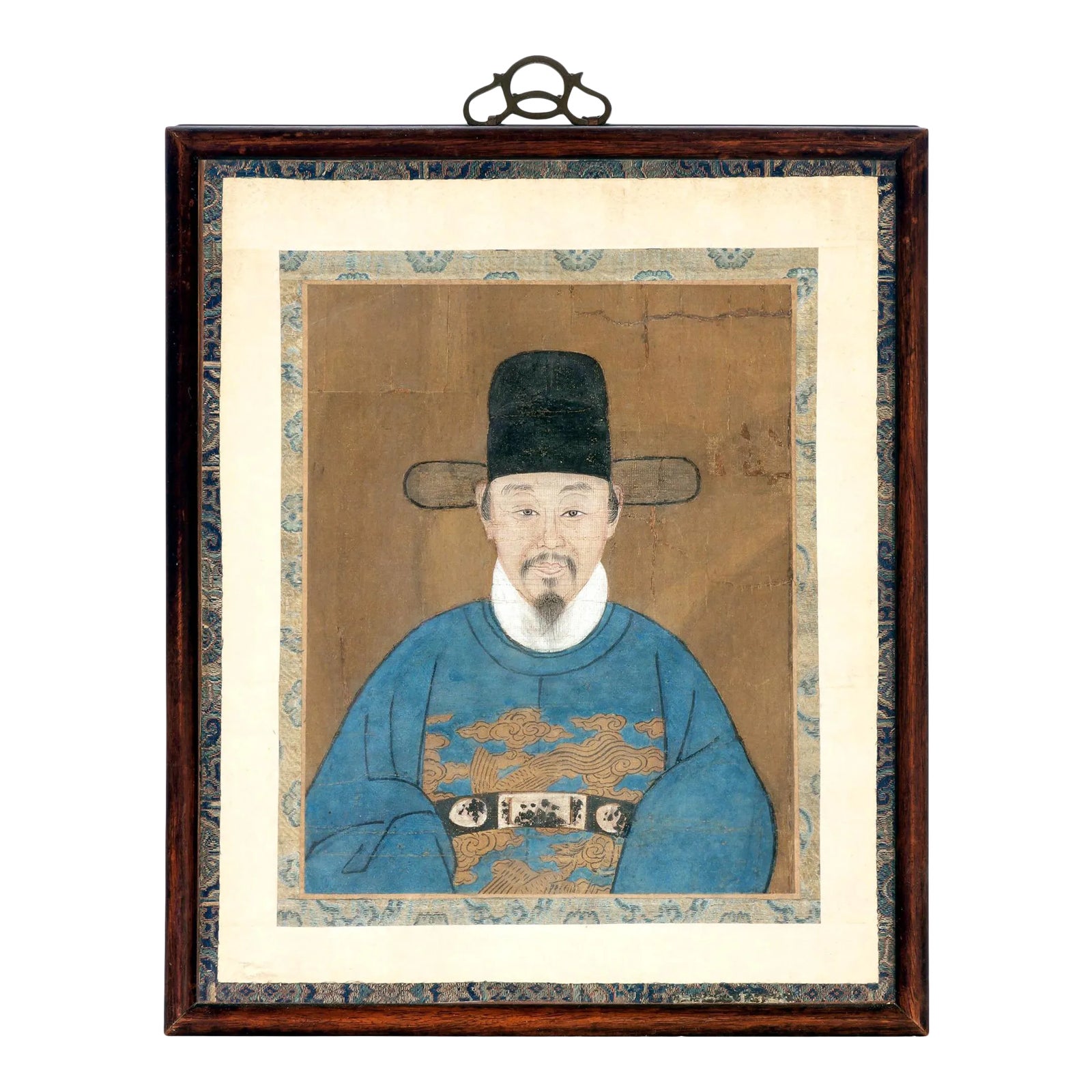 Framed Korean Official Portrait Joseon Dynasty | Chairish