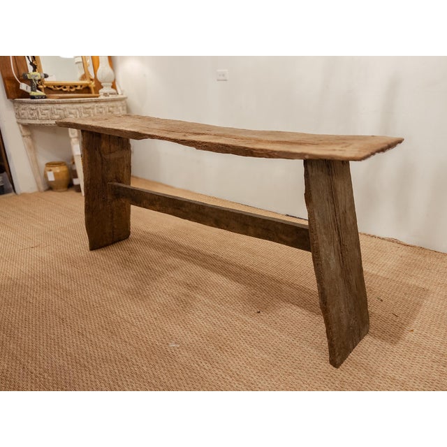 18th Century French Elm Console Table | Chairish