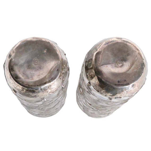 Pr. Mexican Silver Overlay Highboy Glasses Marked 925 Rfr Hecho en ...