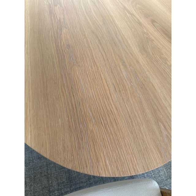 Custom Oval Table in White Oak | Chairish