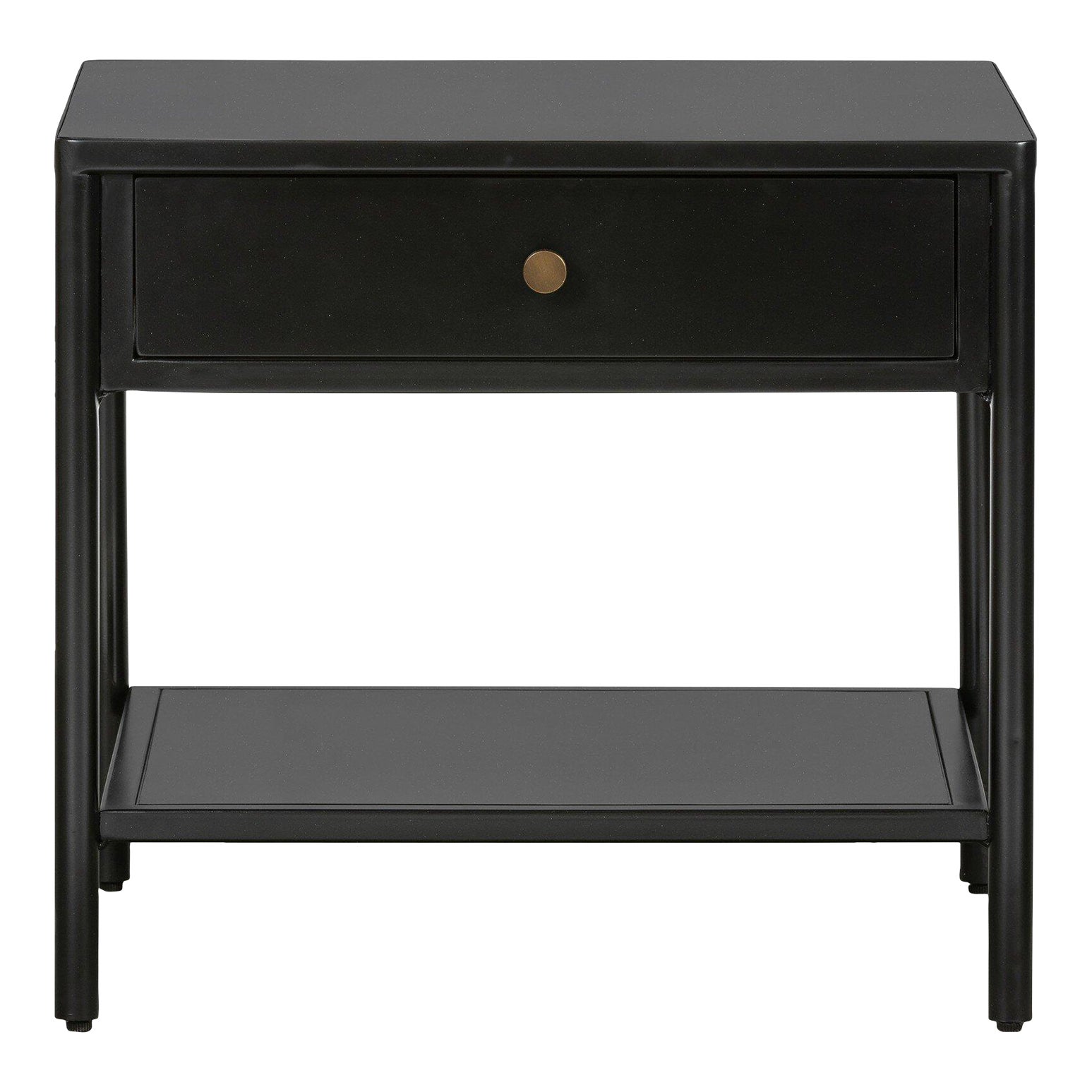 Four Hands Soto End Table - Black | Chairish