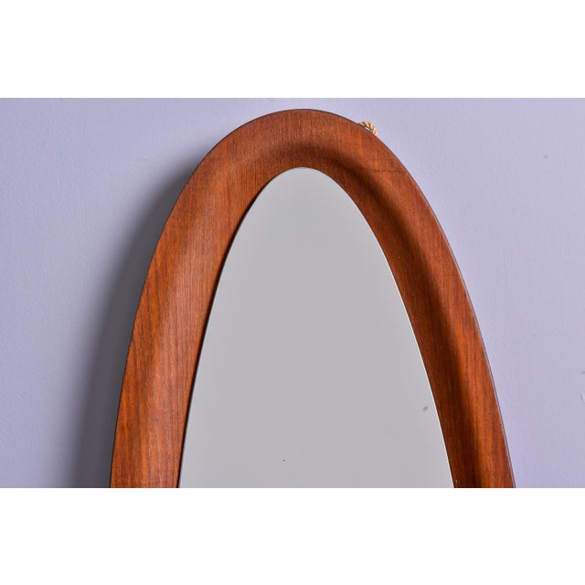 Tall Slender Mid Century Italian Oval Mirrors With Deep Set Frames ...