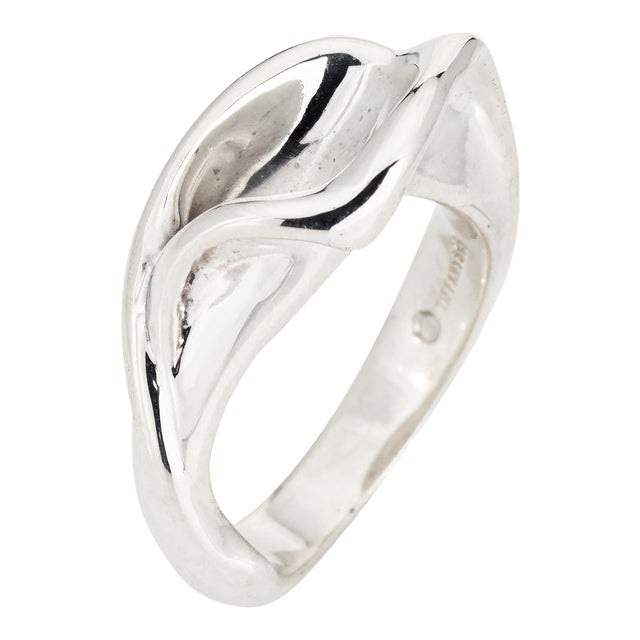 Vintage Tiffany & Co Calla Lily Band Elsa Peretti Sculpted Ring Size 6 ...