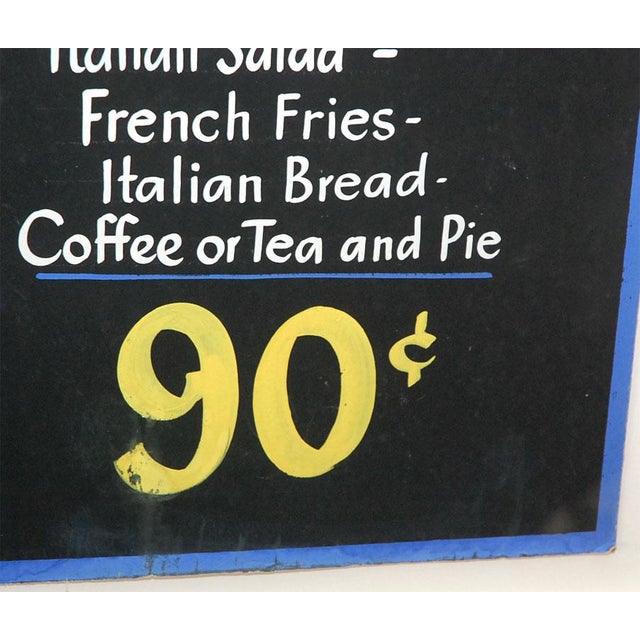 1950s Hand Painted Cafe Sign | Chairish