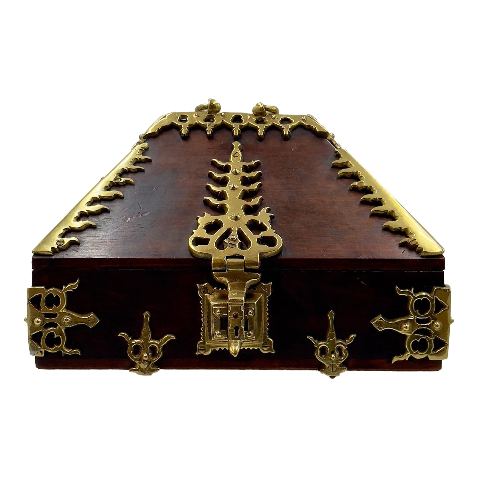 19th Century Kerala Nettur Petti - Traditional Indian Dowry Box | Chairish