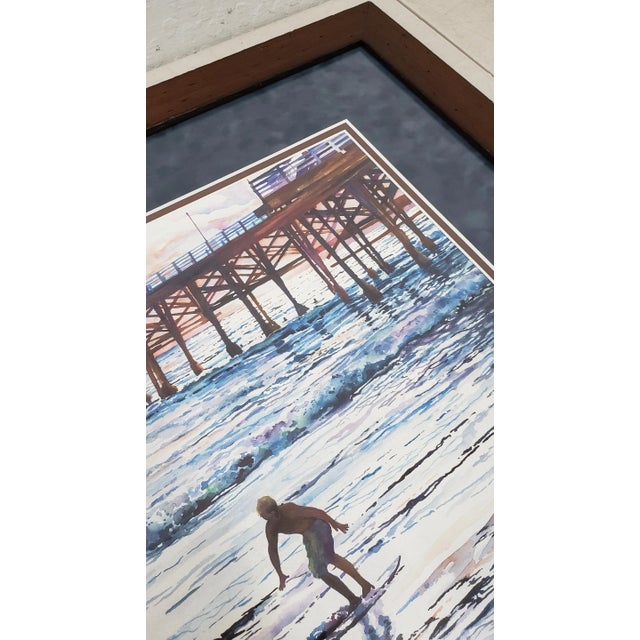 Roger Whitney (American, 20th C.) "California Beach Surf" Original ...