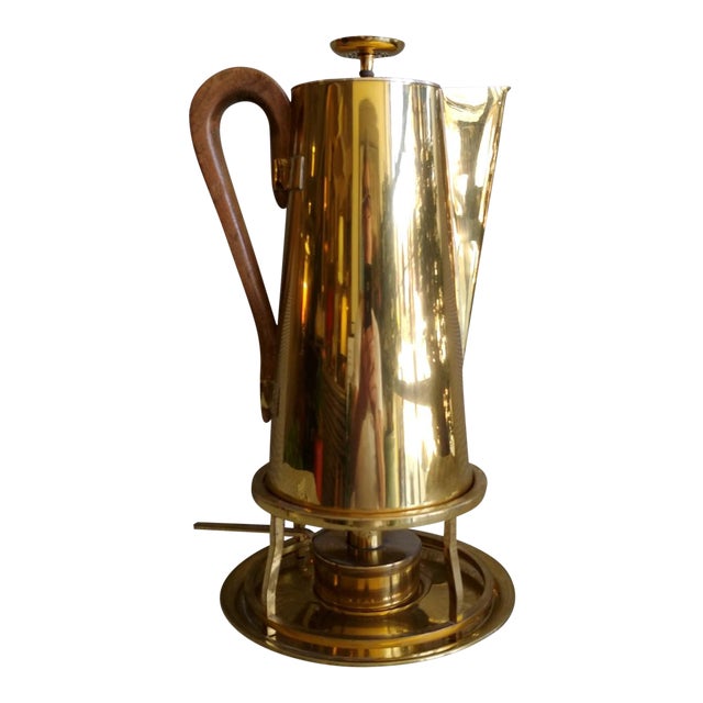 Tommi Parzinger Brass Coffee Server Set | Chairish