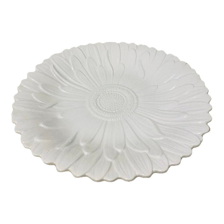 1970s Italian Daisy Shape Serving Plate | Chairish