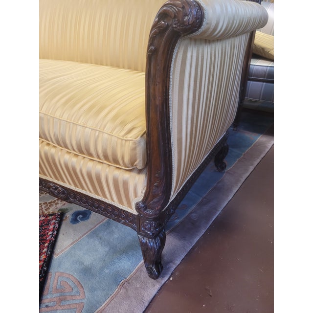 1910s Small Antique Carved Sofa | Chairish