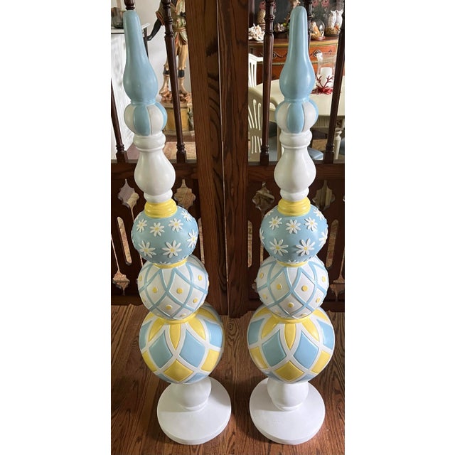 Majestic Tall Spire’s Obelisk a Pair | Chairish