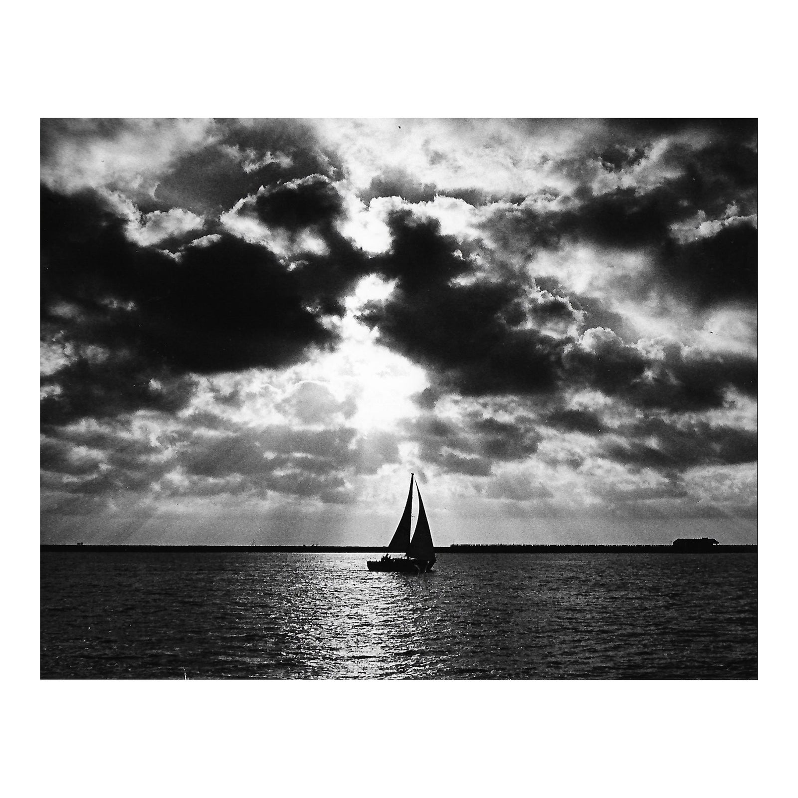 1970 Sailing Black and White Photograph by Don Ware | Chairish