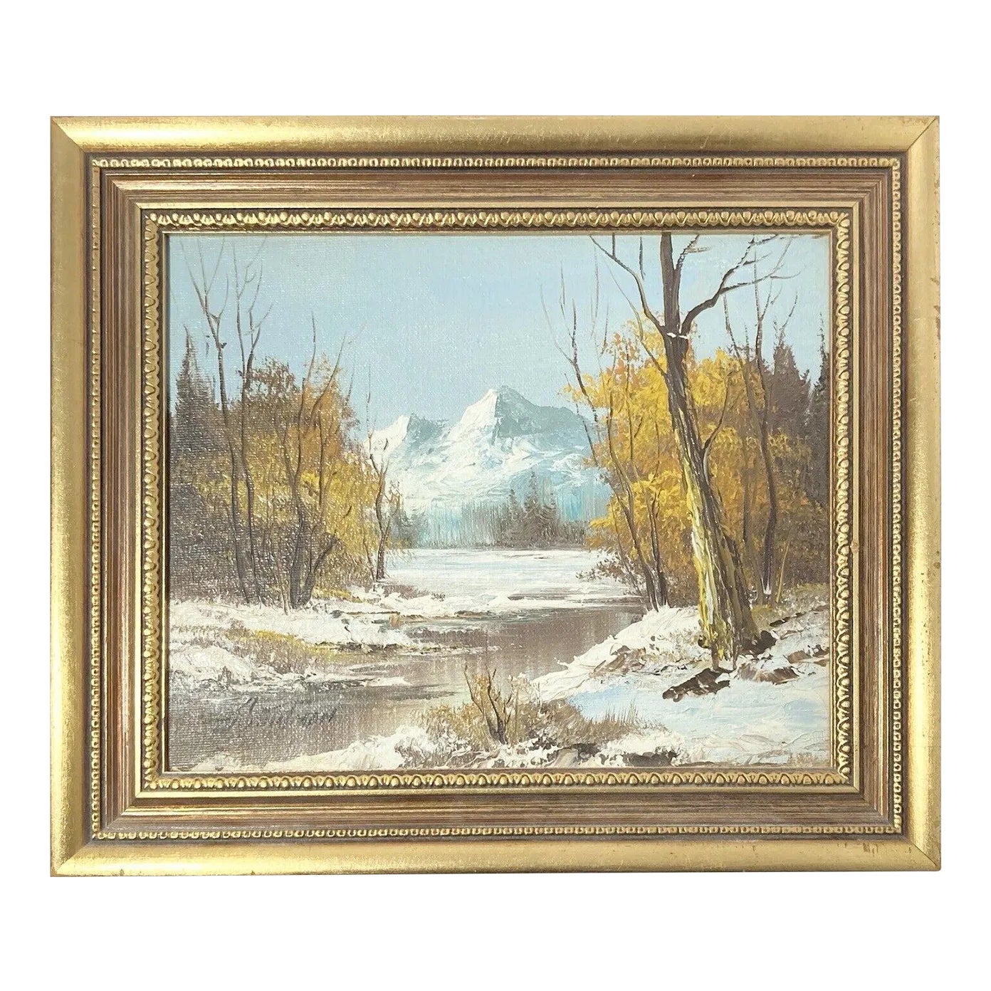 Gordon Whitman Small Framed Original Oil Painting on Canvas of a ...