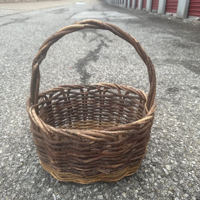 1950s Vintage Gathering Basket | Chairish