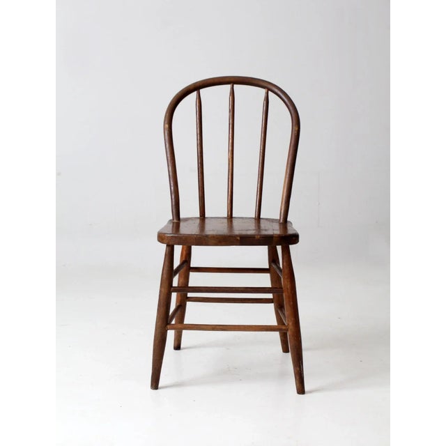 Antique Spindle Back Chair | Chairish