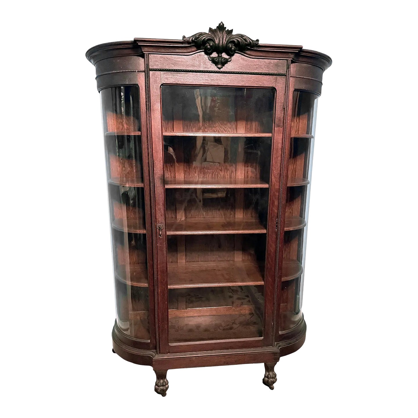 Late 19th Century Victorian Curio Cabinet | Chairish