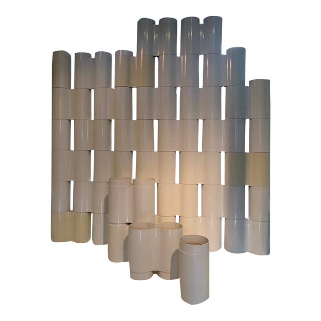 1970s Op Art Tubular Italian Abs Plastic Divider / Screen - Set of 46 ...