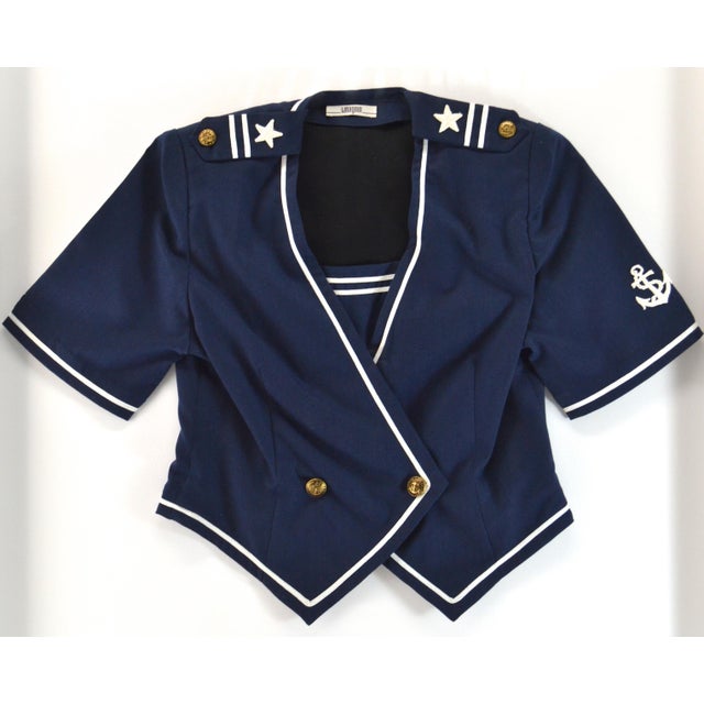 Vintage Sailors Jacket, Framed in Shadow Box Party Jacket | Chairish