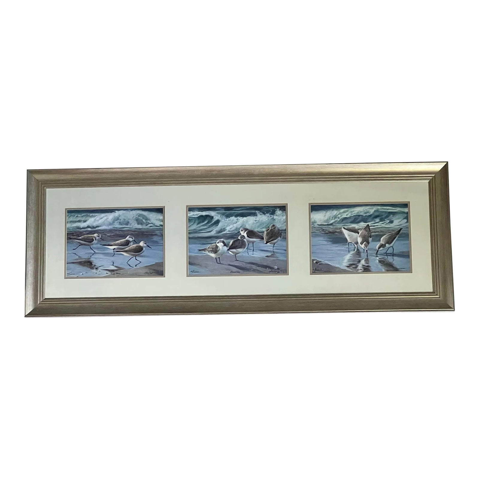 Coastal Triple Print Double Signed | Chairish