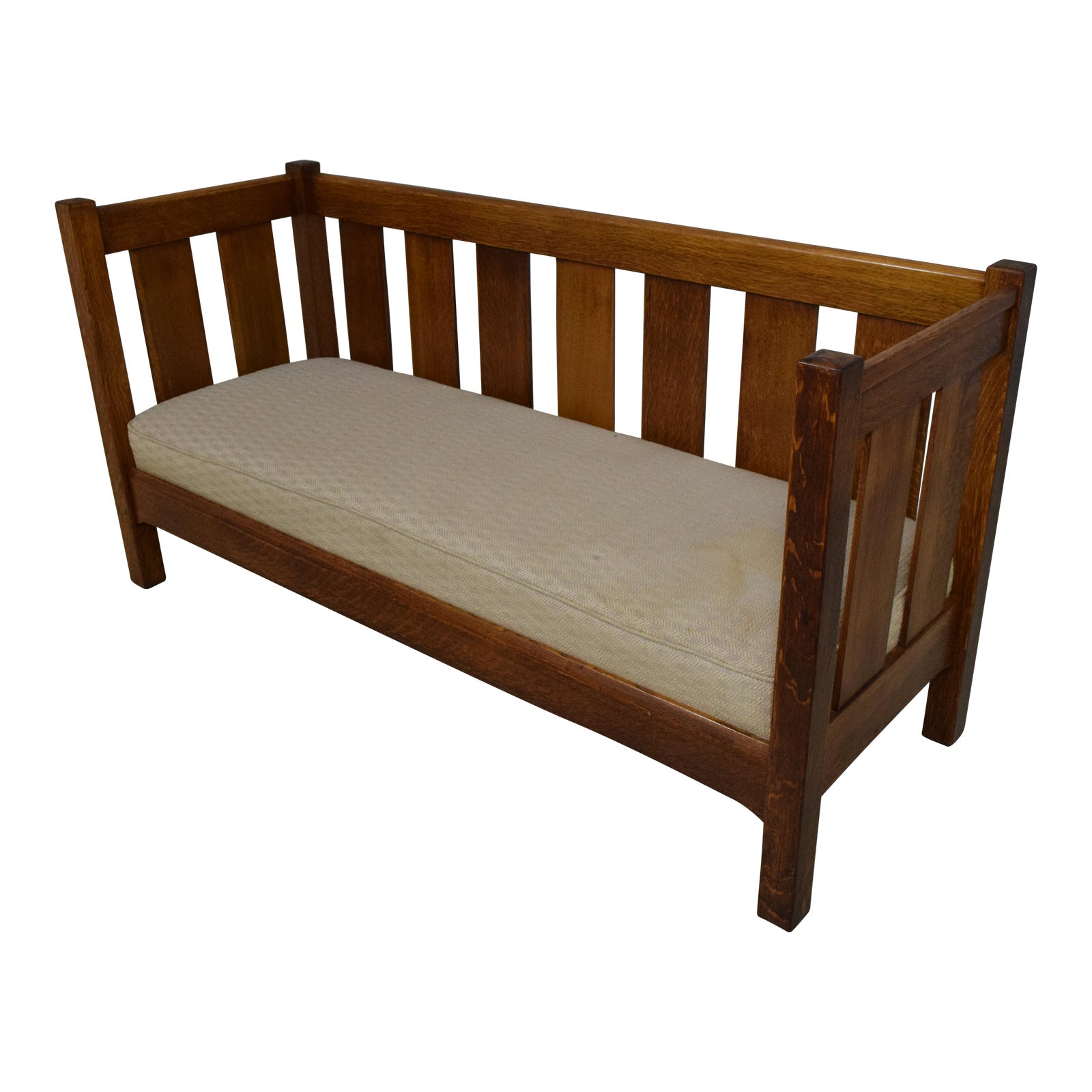 L&jg Stickley Signed Vintage Mission Oak Sofa Settee | Chairish