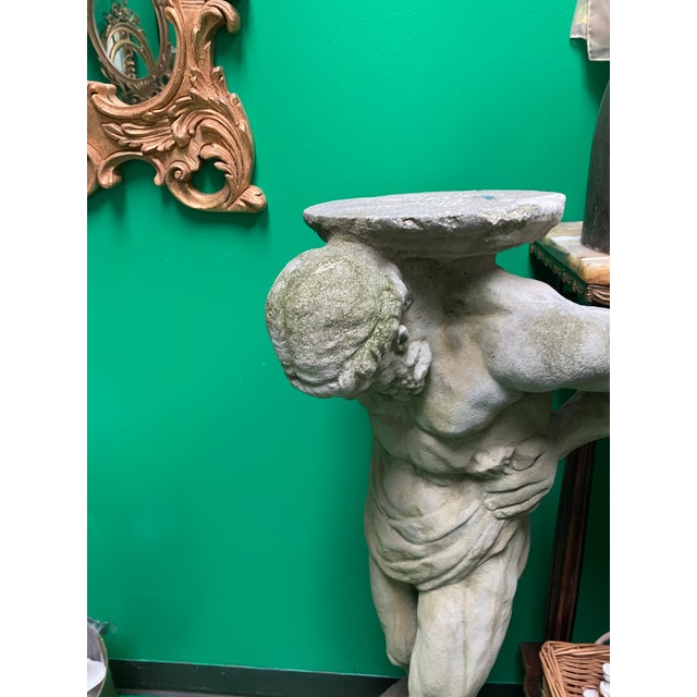 1930s Italian Sculptural Greek God Plant Stand | Chairish