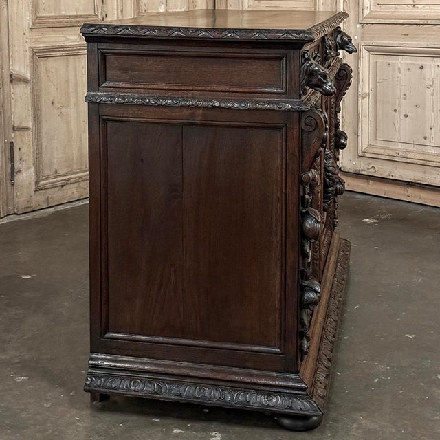19th Century French Renaissance Hunt Buffet | Chairish