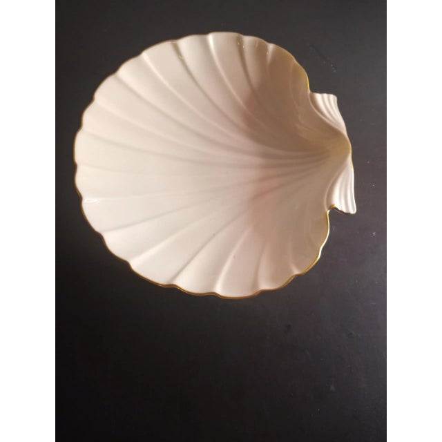 1980s Lenox Usa Ivory Fine Porcelain Shell Dish | Chairish