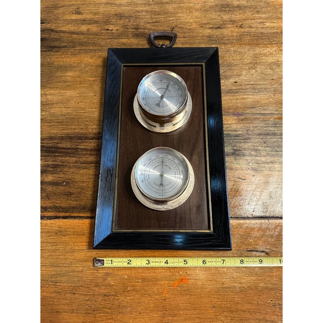 Vintage Springfield Wall Weather Station Brass Wall Thermometer ...