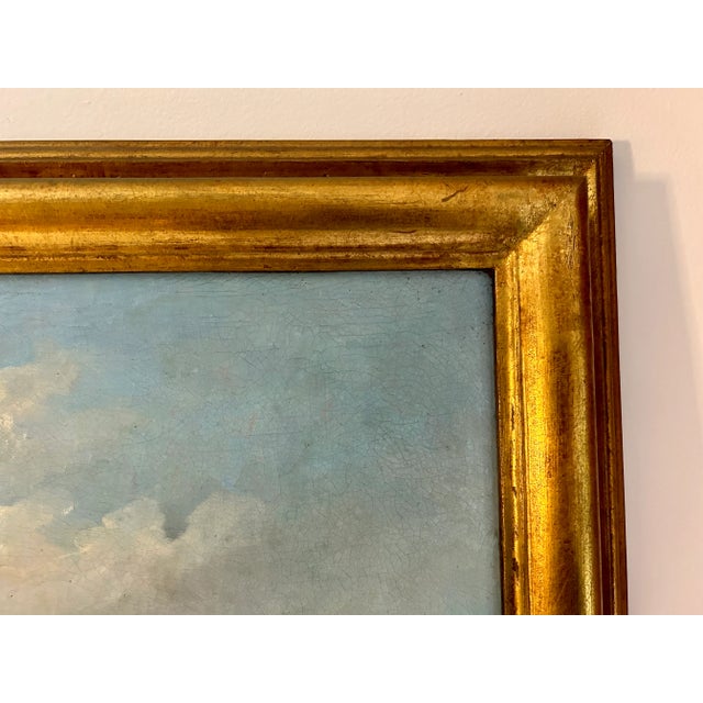 Large 19th C. Antique Flemish Classical Landscape Painting | Chairish