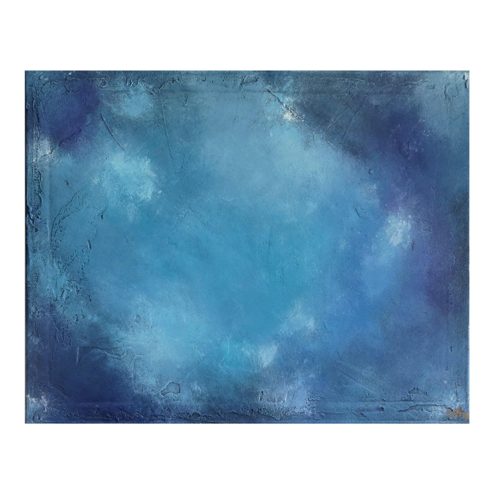 Pair of Modern Abstract Paintings by C. Damien Fox 2021. | Chairish