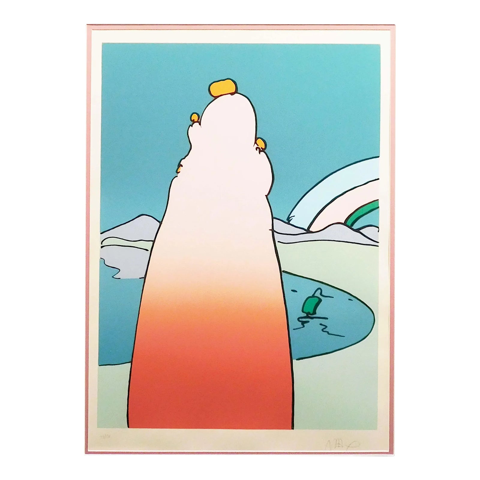 Peter Max "Impression of a Landscape" Signed Limited Edition Print ...
