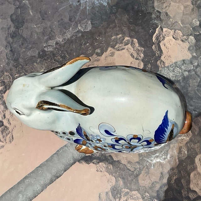 Large 1960s Tonala Bunny Figurine | Chairish