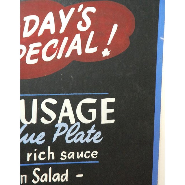 1950s Hand Painted Cafe Sign | Chairish