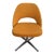 1970s Mid Century Orange Upholstered Swivel Chair | Chairish