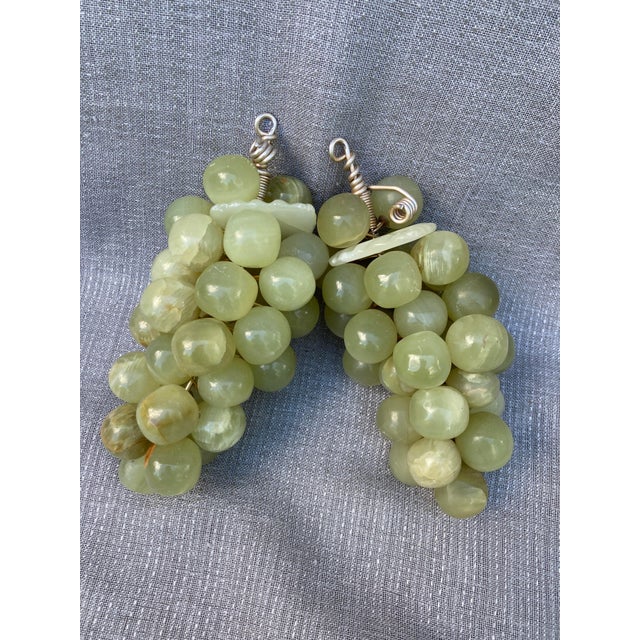 Vintage Green Marble Grape Clumps- a Pair | Chairish