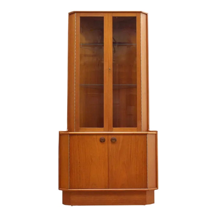 1960s Mid Century Teak Coner Bar Unit by Turnidge of London | Chairish