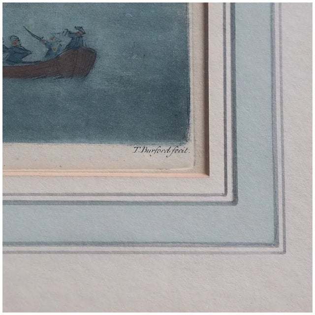 Late 18th Century Thomas Burford Hand Colored Mezzotint Engraving of ...