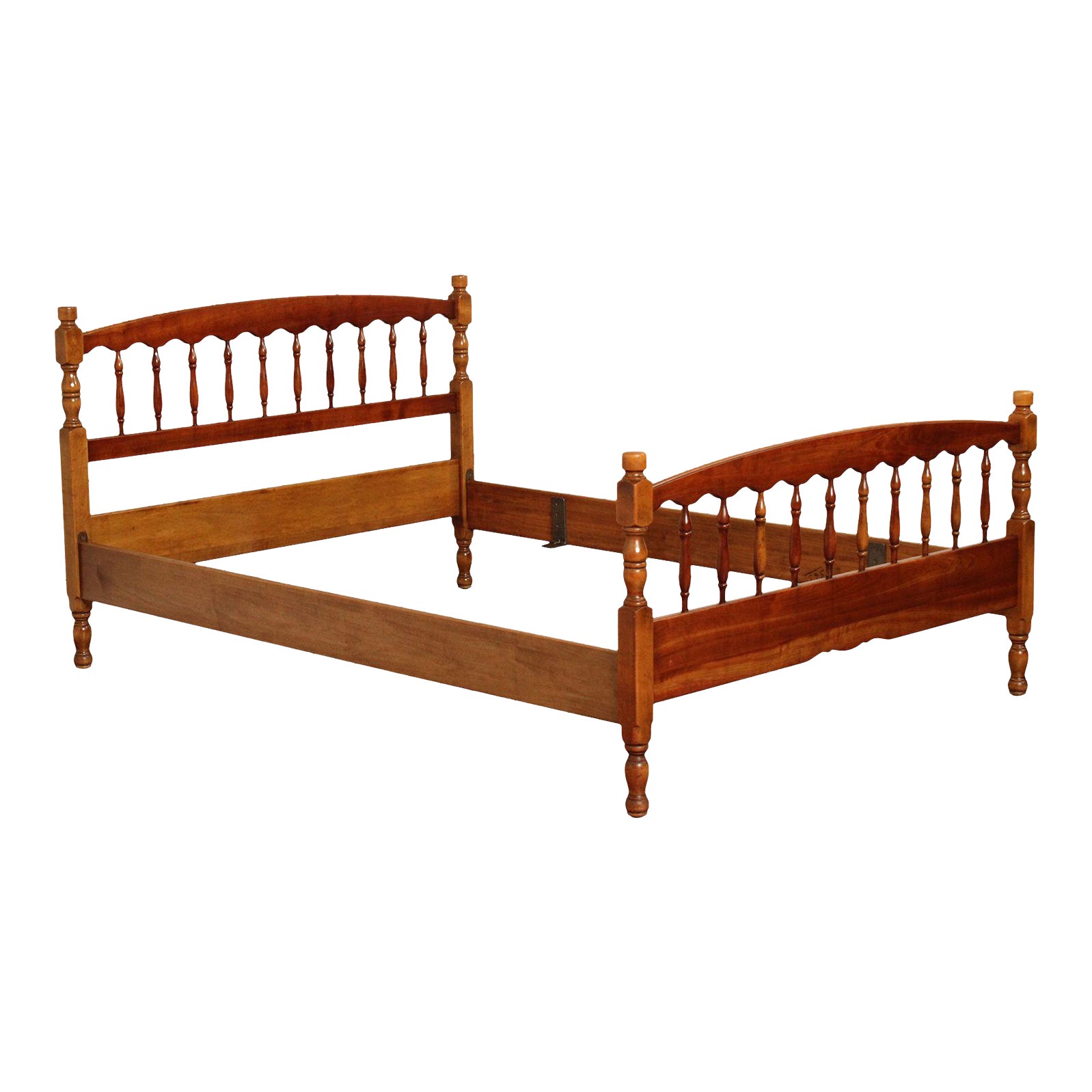 Stickley Cherry Valley Full Size Spindle Bed | Chairish