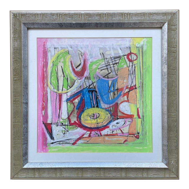 Listed John Schwab Original Oil Stick Abstract Kandinsky Rothko Style ...