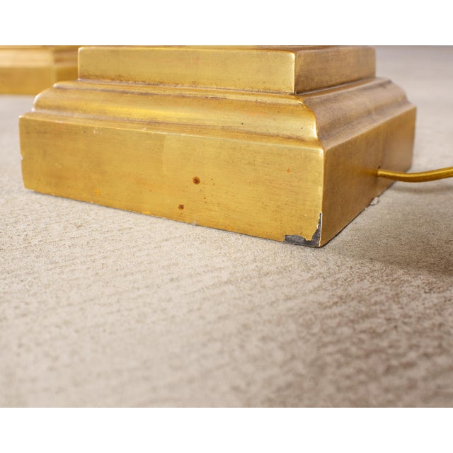 Pair of Nancy Corzine Neoclassical 22k Topiary Lamps | Chairish