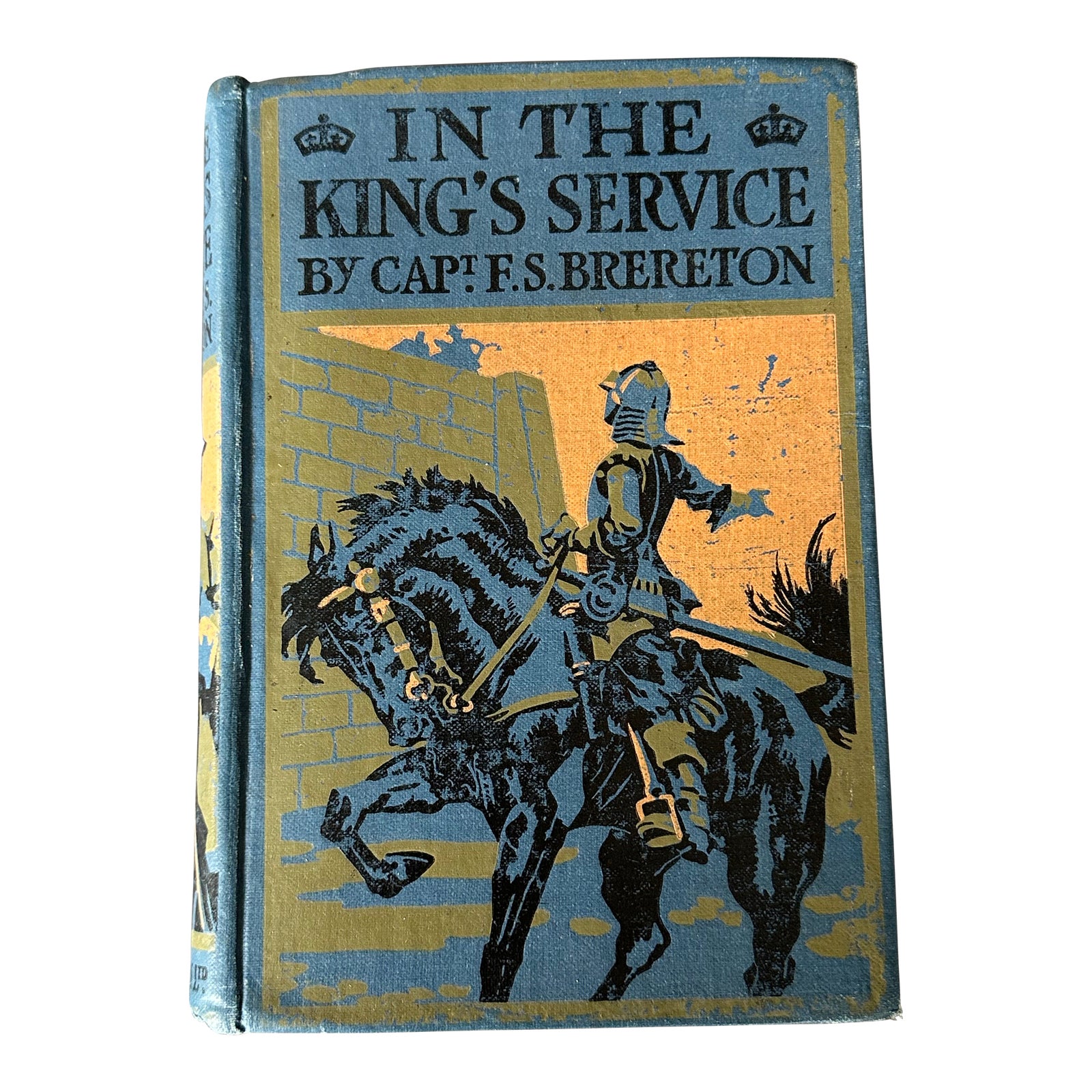 Decorative Antique Book With Medieval Knight | Chairish