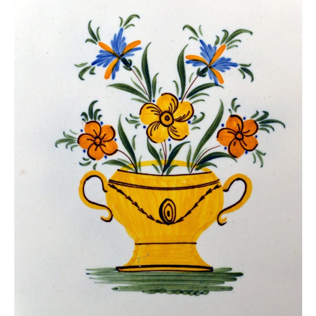 Shell-Edge Prattware Oval Pearlware Dish Painted With an Urn of Flowers ...